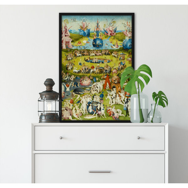 Happy Larry Gerahmter Grafikdruck Der Garten der Lüste IV von Hieronymus Bosch | Wayfair.de